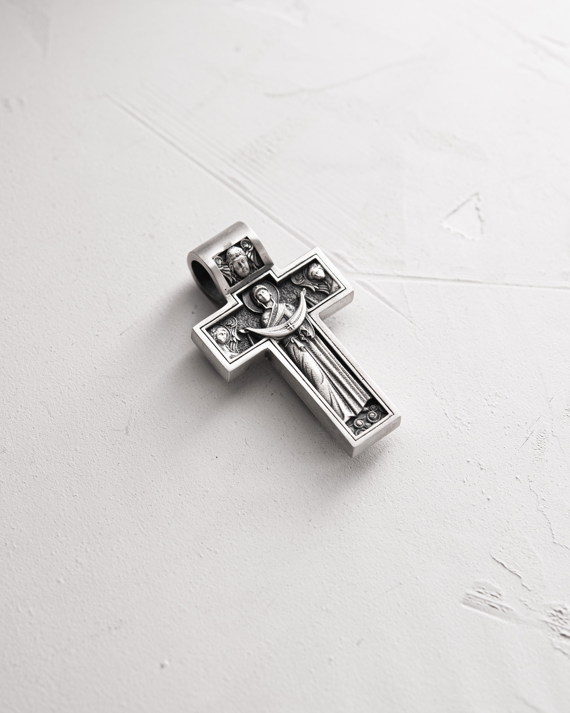 Srebrny krzyż THE CRUCIFIXION OF JESUS CHRIST. PROTECTION. Cena 470 PLN ...